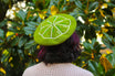 Citrus Slice Embroidered Beret! – clammy heart