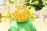 Citrus Slice Embroidered Beret! – clammy heart